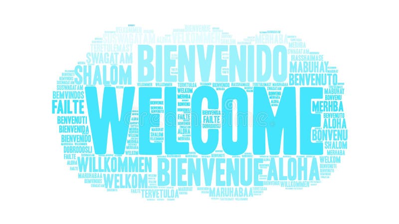 Welcome Animated Word Cloud Stock Footage - Video of greeting, cloud ...
