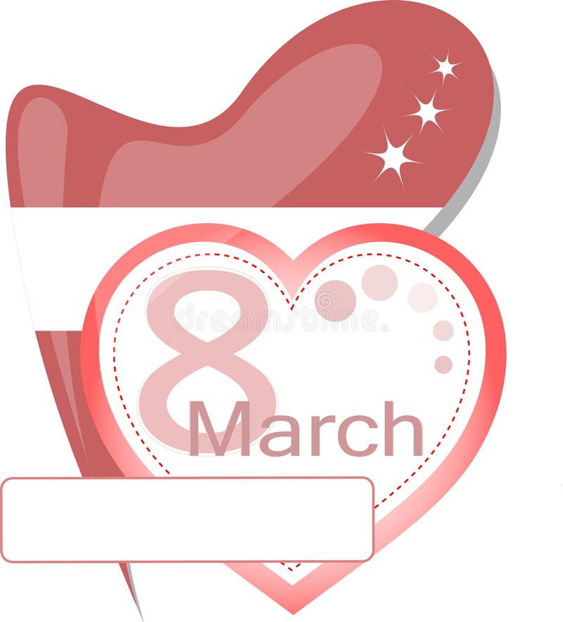 International Womens Day on 8th March. Calendar Stock Vector ...