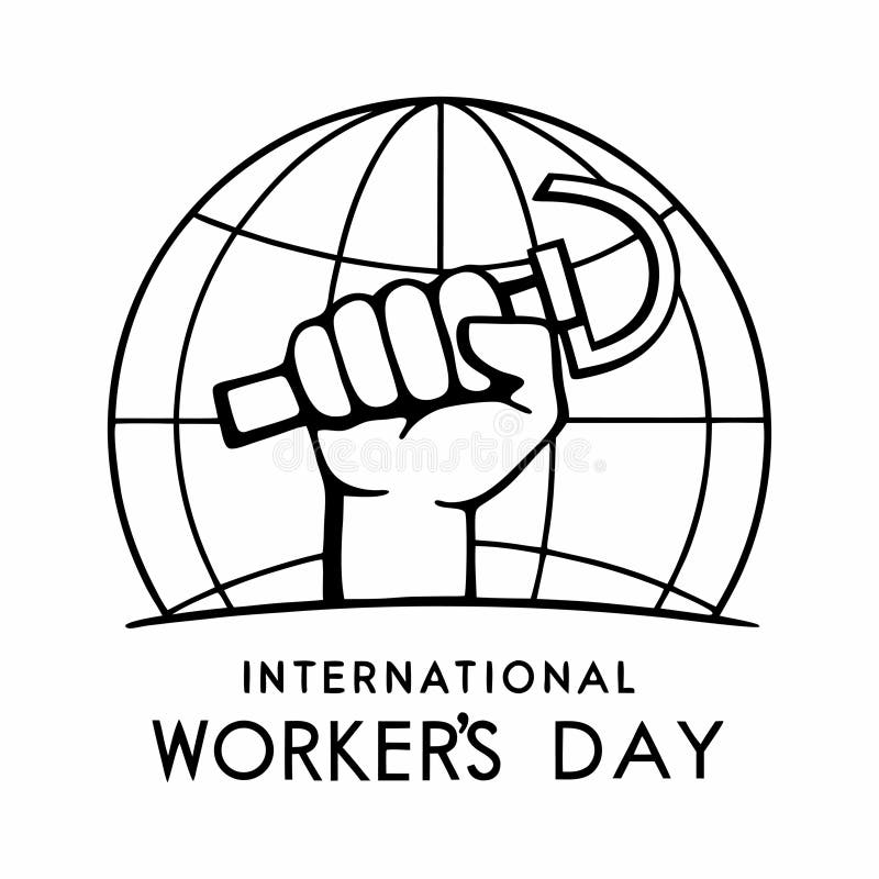 International Workers Day or Labor Day Logo Stock Vector - Illustration ...