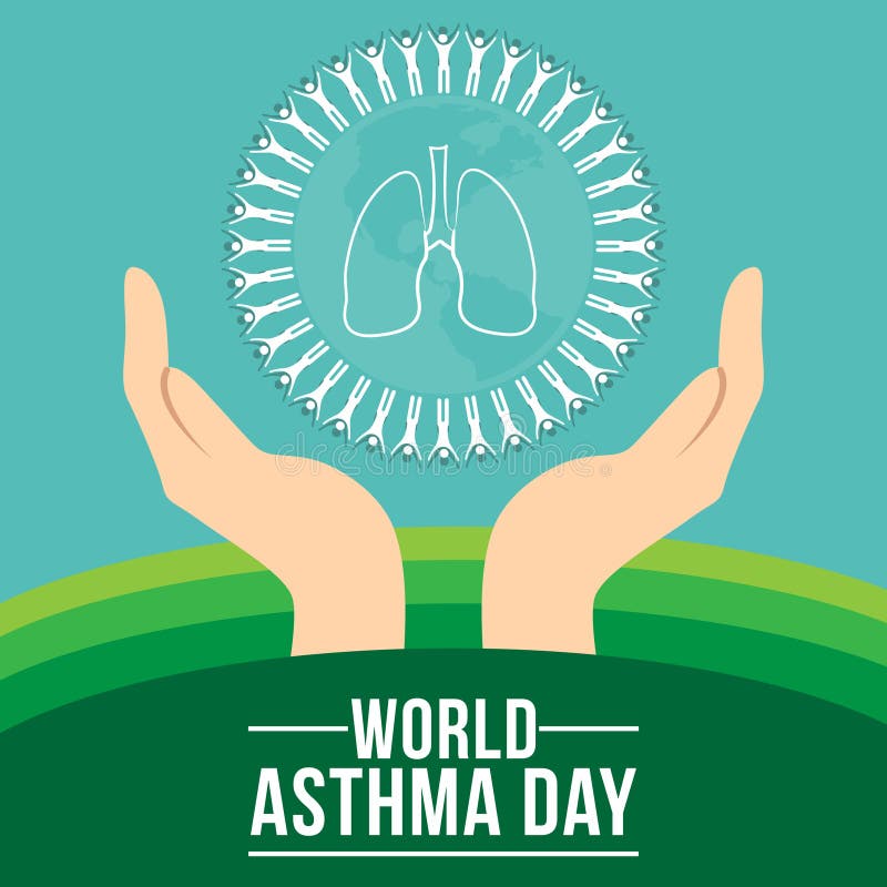 Creative World Asthma Day Awareness Concept Vector Illustration ...