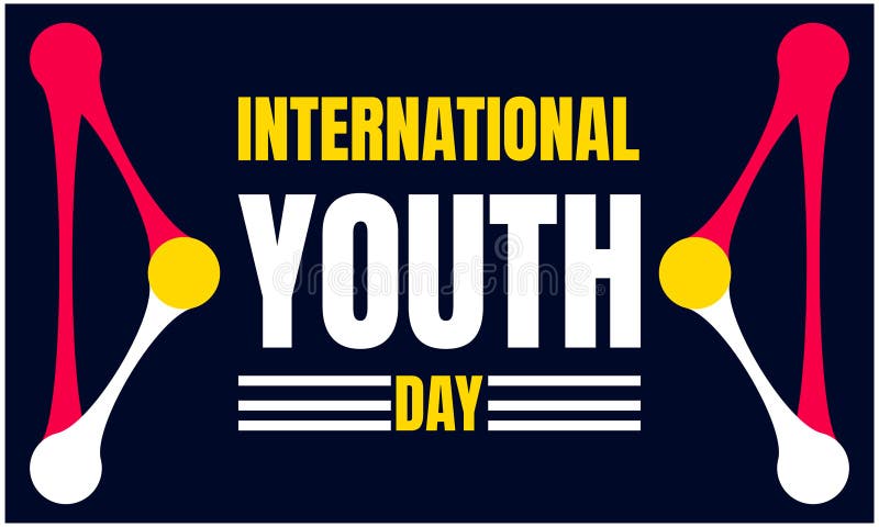 International Youth Day Celebration Design Templet Stock Vector ...