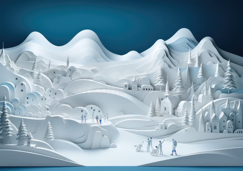 International Youth Day with Paper Layer Cut Style Background. AI ...