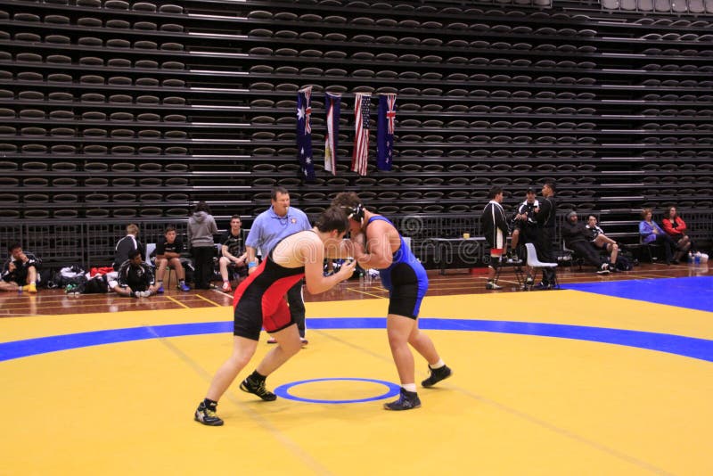 Internationale Ringkampf-Herausforderung Auckland NZ Redaktionelles ...