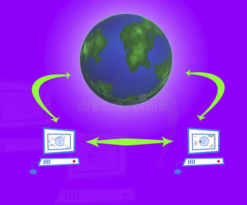 The Internet stock illustration. Illustration of computer - 1336334