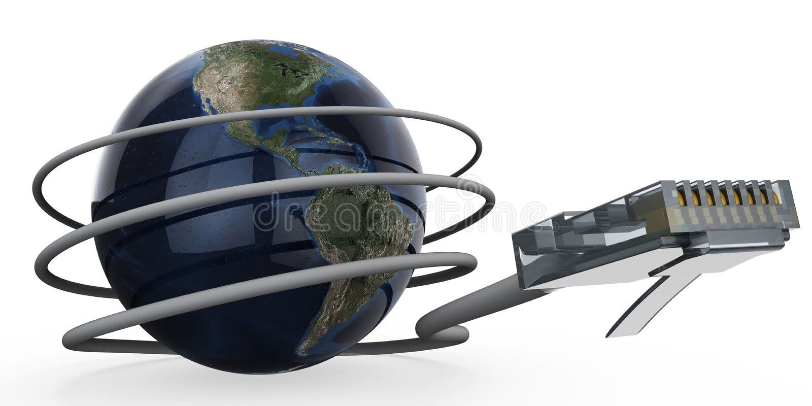 Earth unplugged stock illustration. Illustration of cable - 13370229