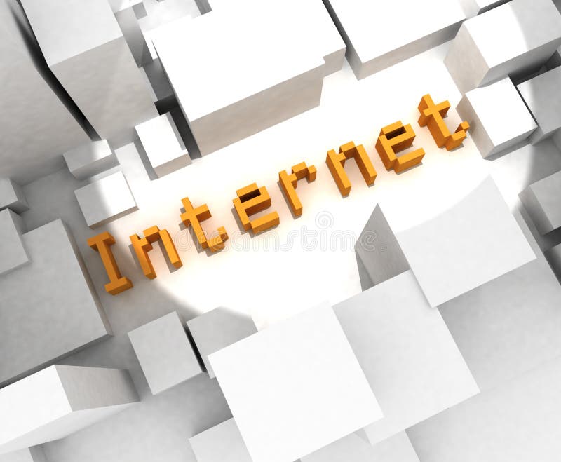 Internet 3D text editorial stock image. Illustration of blog - 5026189