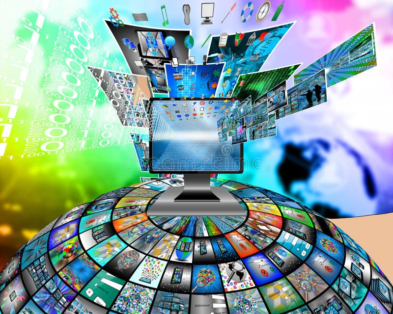 Internet stock illustratie. Illustration of elektronisch - 40394184