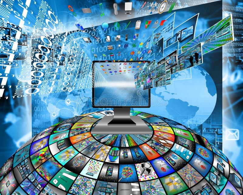 Internet illustration stock. Illustration of globalisation - 40394501