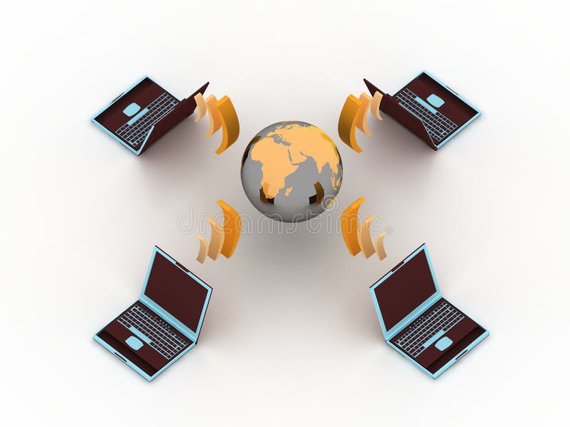 Connected To Internet Stock Illustrations – 15,832 Connected To ...