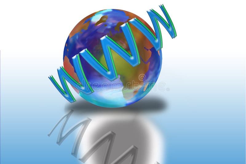 Worldwide Internet stock illustration. Illustration of international ...