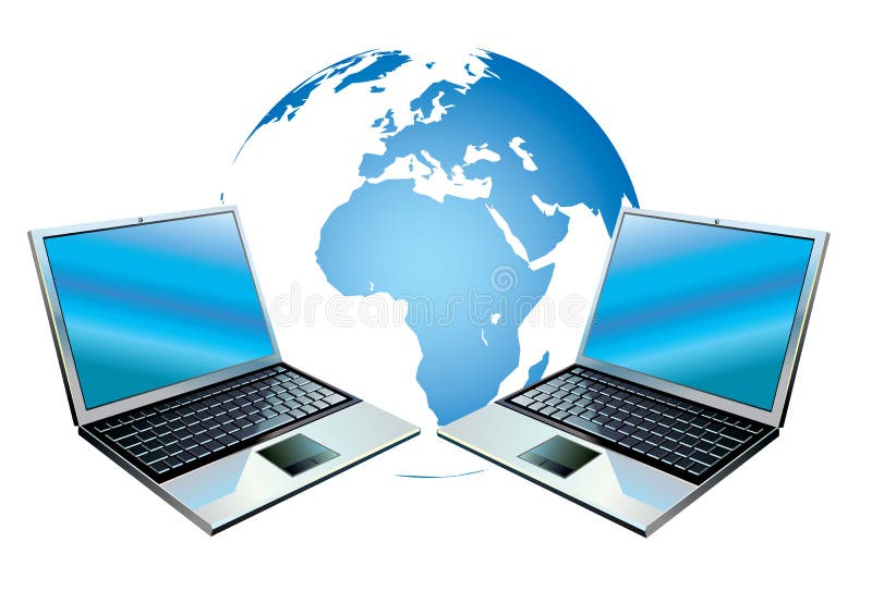 Internet stock vector. Illustration of earth, devices - 8067839