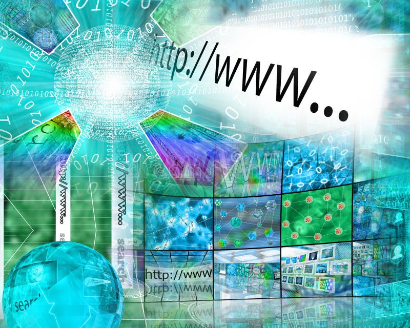 Internet abstract stock illustration. Illustration of information ...