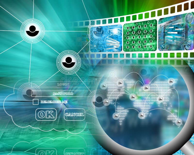 Internet abstract stock illustration. Illustration of computer - 59180711