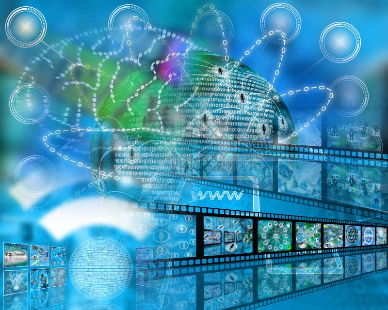 Internet abstract stock illustration. Illustration of globalization ...