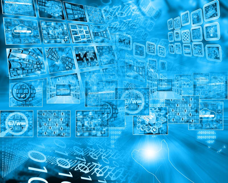 Internet abstract stock illustration. Illustration of electronic - 69813248