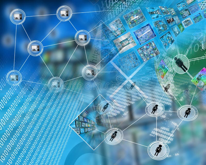 Internet abstract stock illustration. Illustration of link - 69813265