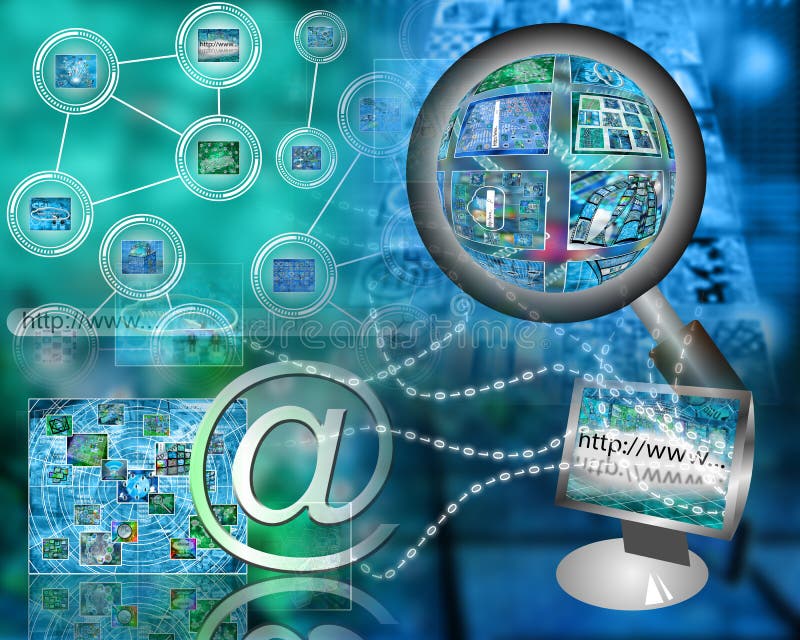 Internet abstract stock illustration. Illustration of globalization ...