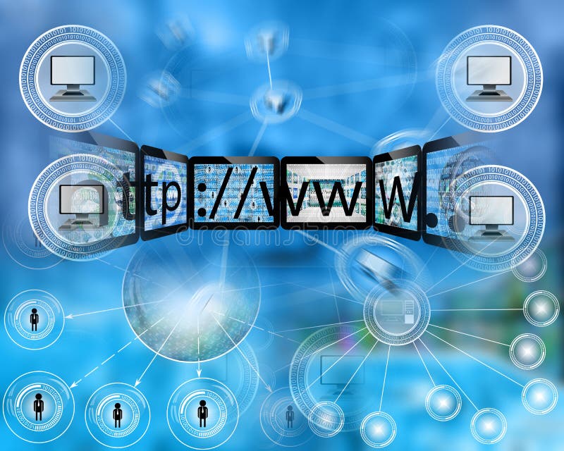Internet abstract stock illustration. Illustration of search - 69813409