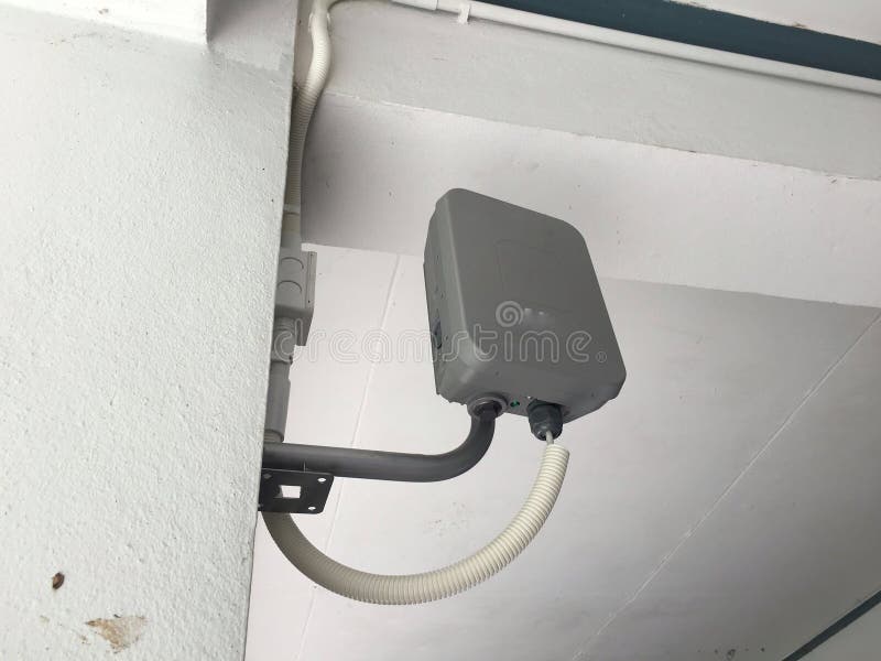 Internet Access Points Unit Close Up Stock Image - Image of plug ...