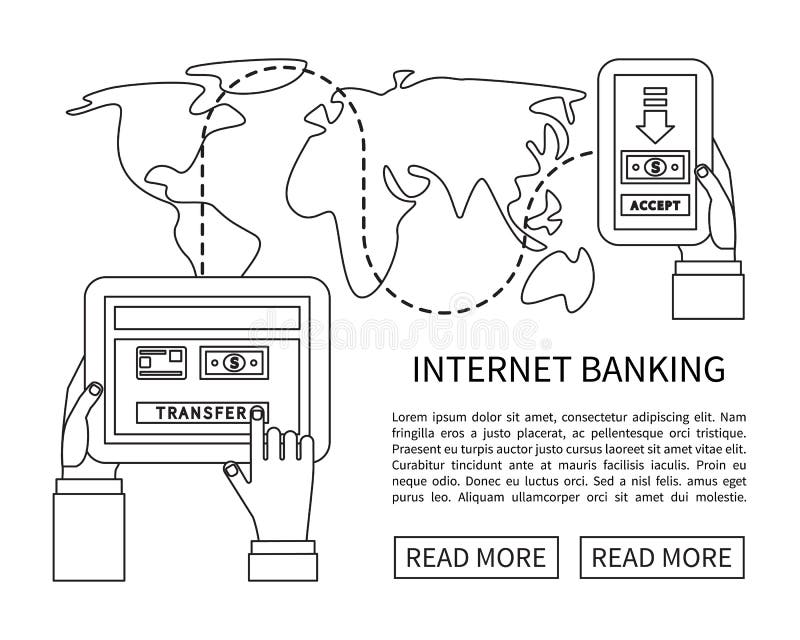 Internet Banking, Online Transaction. Mobile Banking on Different ...