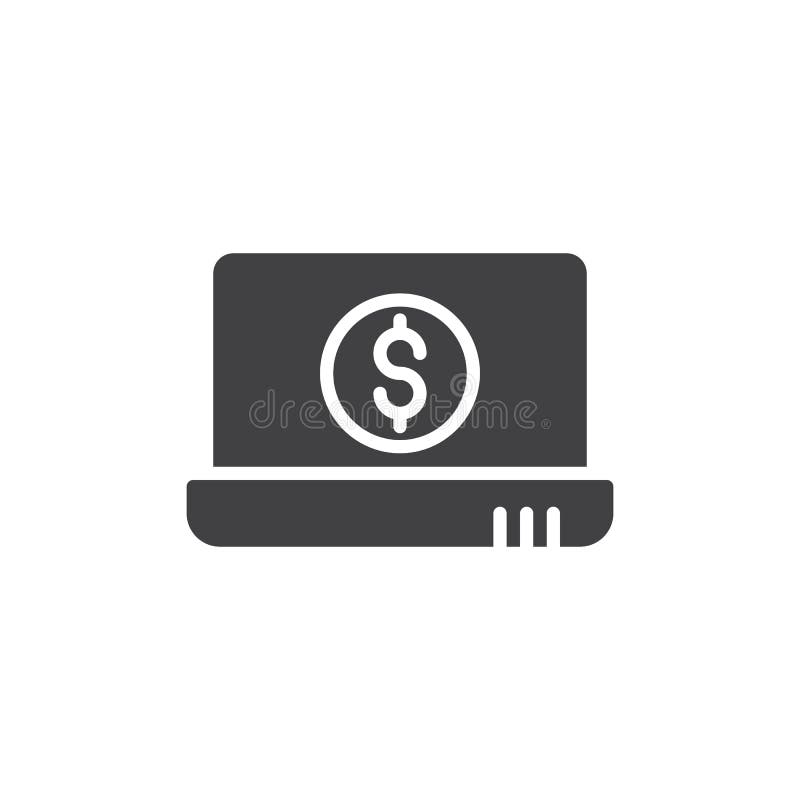 Internet Banking Vector Icon Stock Vector - Illustration of bank ...