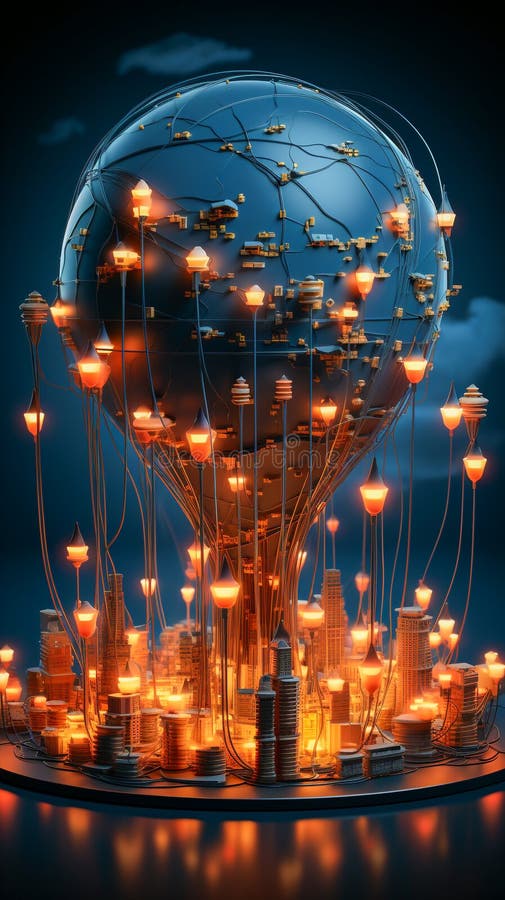 Internet-based Connectivity To the World ,AI Generated Stock ...