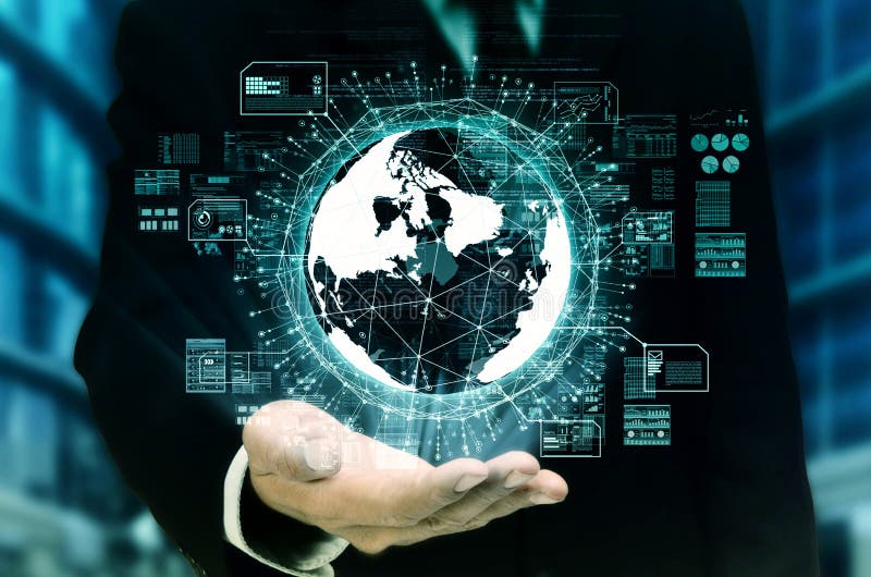 Internet and Big Data Technology Concept Stock Photo - Image of data ...