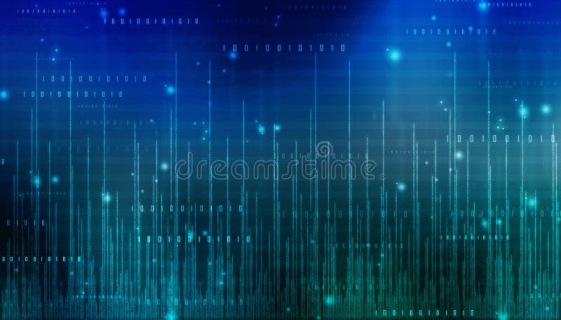 Internet Binary Data Code Computing Or Transmission Processinternet Data Transmission Stock