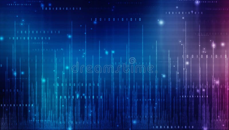 Internet Binary Data Code Computing or Transmission Process,Internet ...