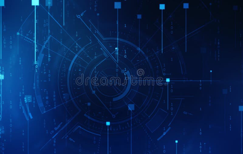 Internet Binary Data Code Computing Or Transmission Processinternet Data Transmission Stock