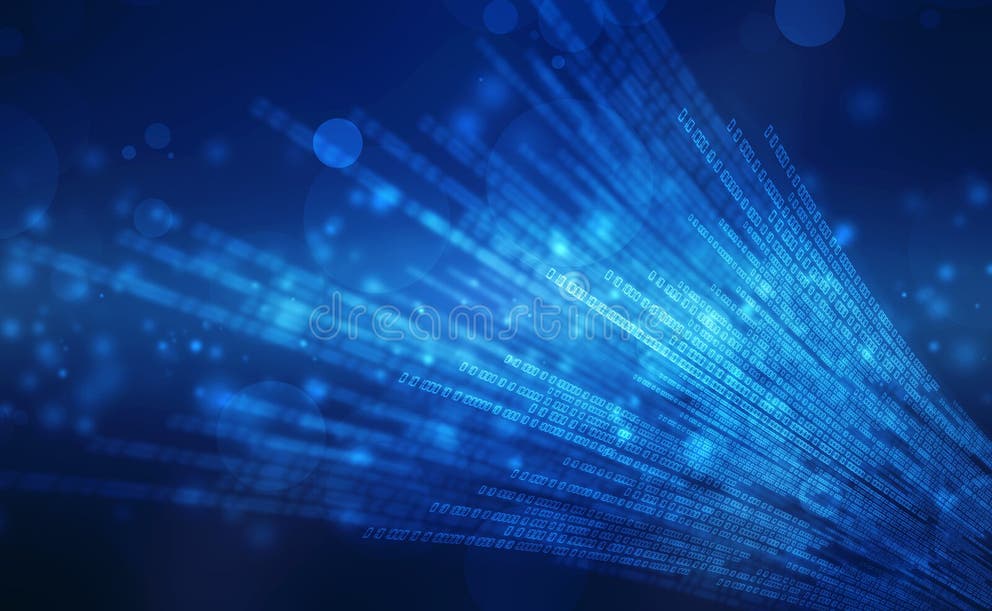 Internet Binary Data Code Computing or Transmission Process,Internet ...