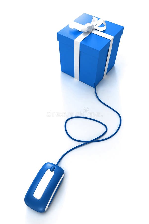 Internet gift box stock illustration. Illustration of present - 3138930