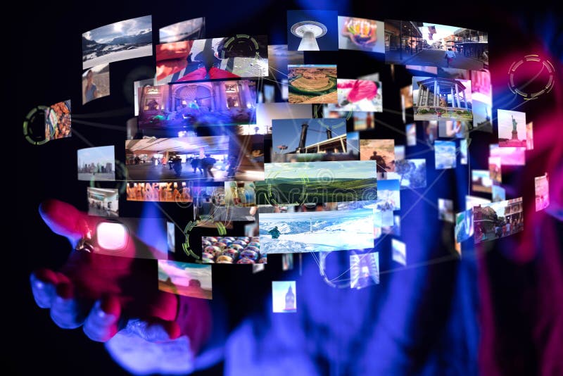 A Internet Broadband and Multimedia Streaming Entertainment Stock Image ...