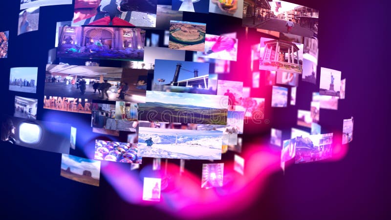 A Internet Broadband and Multimedia Streaming Entertainment Stock Image ...