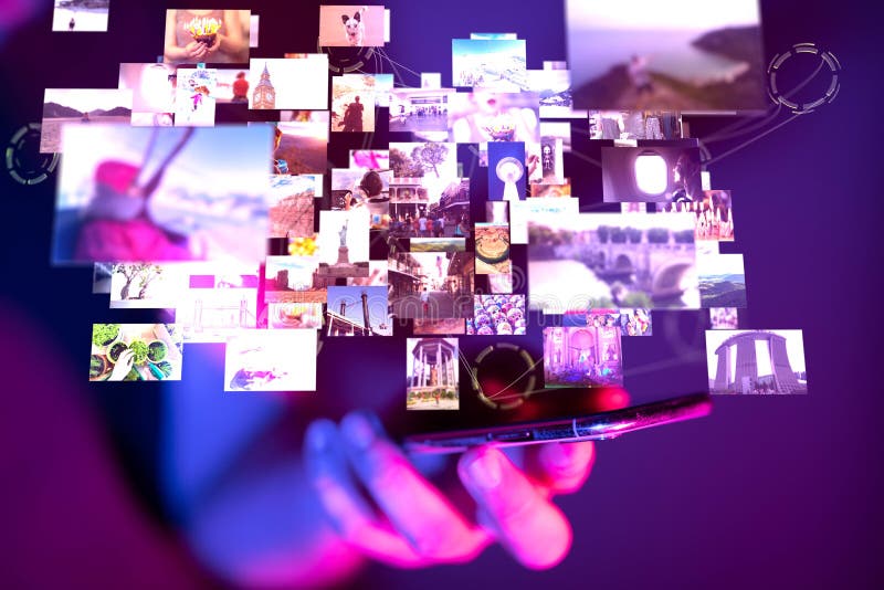 A Internet Broadband and Multimedia Streaming Entertainment Stock Photo ...