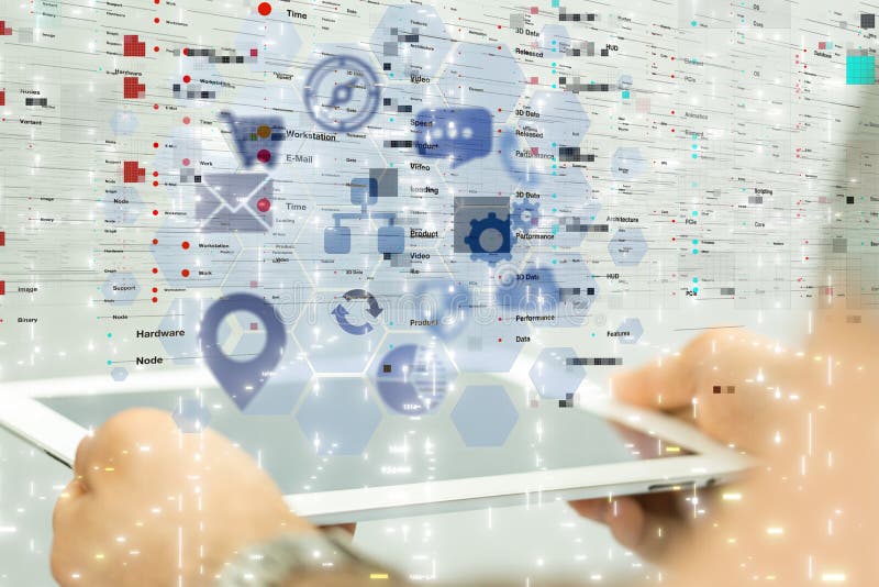 A Internet Broadband and Multimedia Streaming Entertainment Stock Image ...