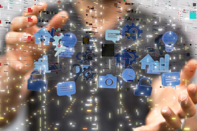 A Internet Broadband and Multimedia Streaming Entertainment Stock Photo ...