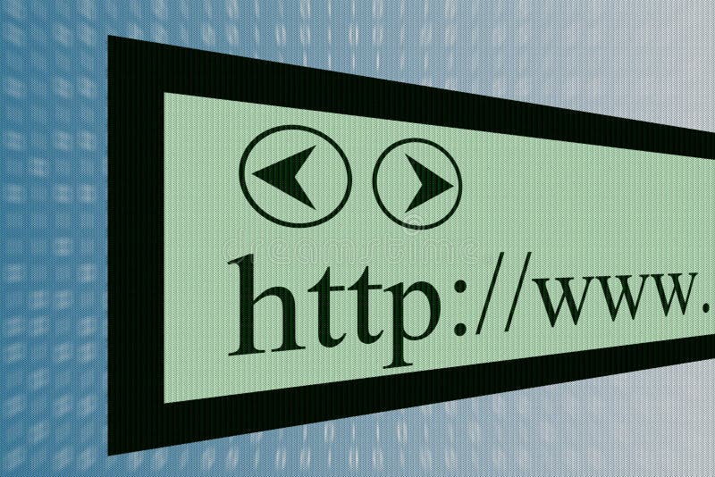 Internet Browser and Direction Arrows Stock Illustration - Illustration ...