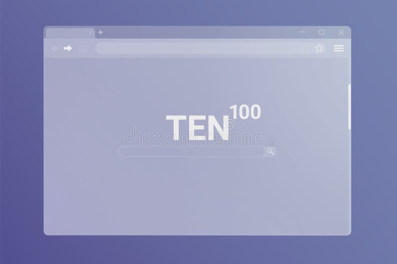 Transparent Browser Window. Website Mockup Frame. Editable Template of ...
