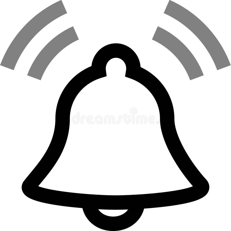 Internet Browsing Computer Scan Bell Alarm Stock Image - Illustration ...