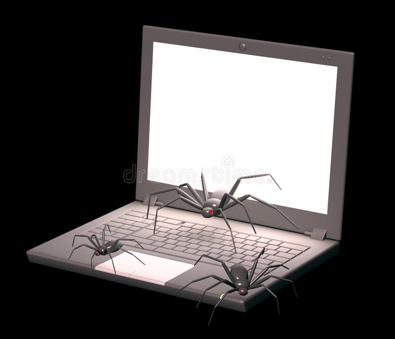 Internet bugs stock illustration. Illustration of danger - 15306114