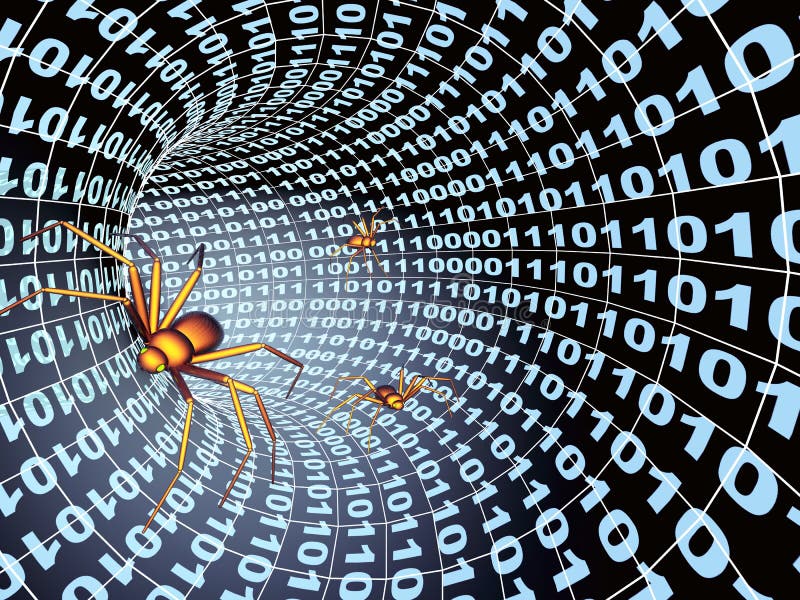 Internet bugs stock illustration. Illustration of concept - 19440049