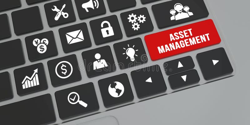 Internet, Business, Technology and Network Concept. Asset Management ...