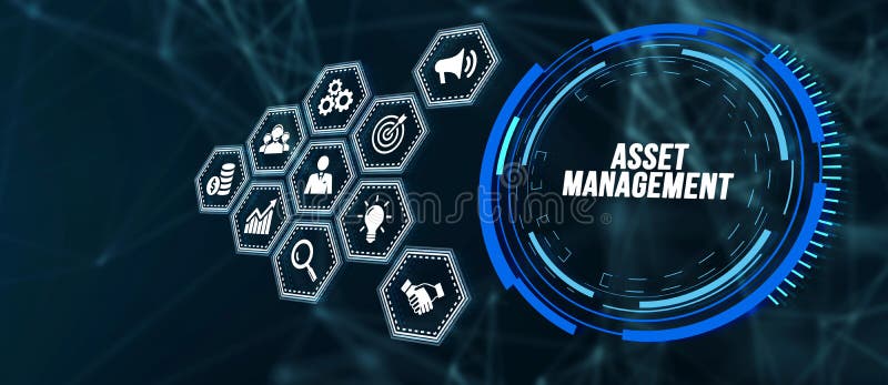Internet, Business, Technology and Network Concept. Asset Management ...