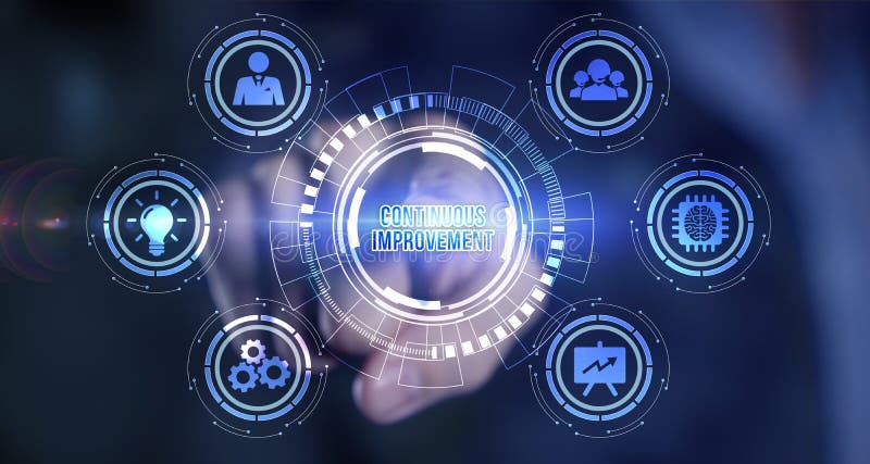 Internet, Business, Technology and Network Concept. Continuous ...