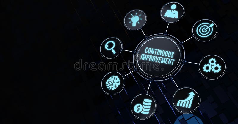 Internet, Business, Technology and Network Concept. Continuous ...