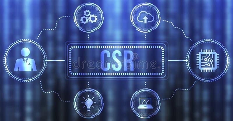 Internet, Business, Technology and Network Concept. CSR Abbreviation ...