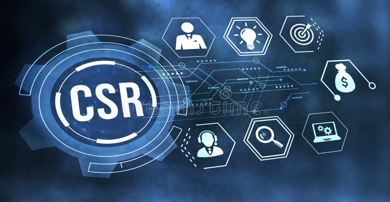Internet, Business, Technology and Network Concept. CSR Abbreviation ...