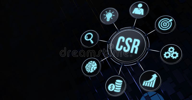 Internet, Business, Technology and Network Concept. CSR Abbreviation ...