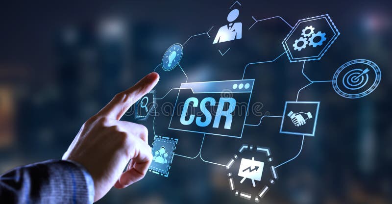 Internet, Business, Technology and Network Concept. CSR Abbreviation ...